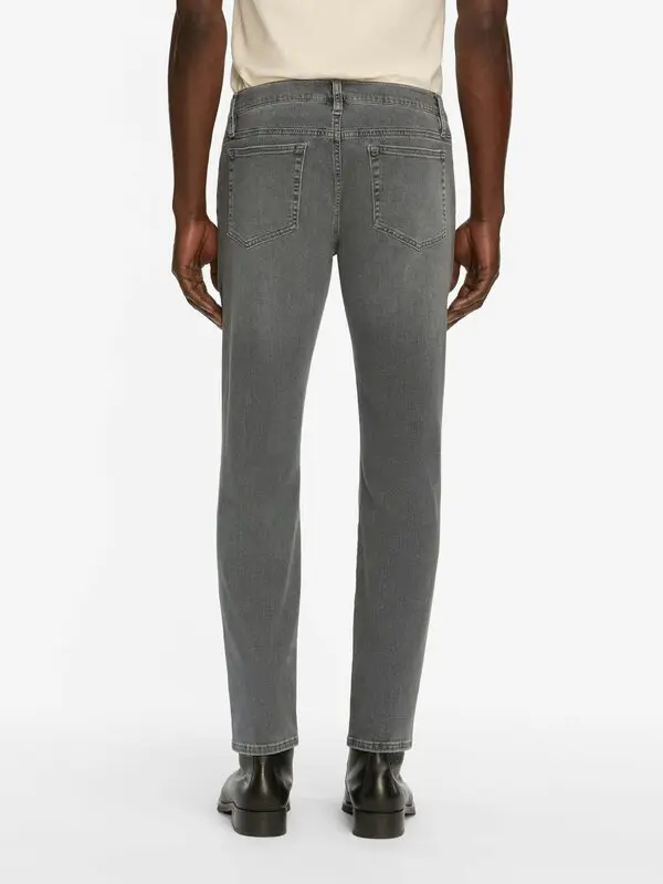 FRAME Mid-rise Straight-leg Jeans - Black