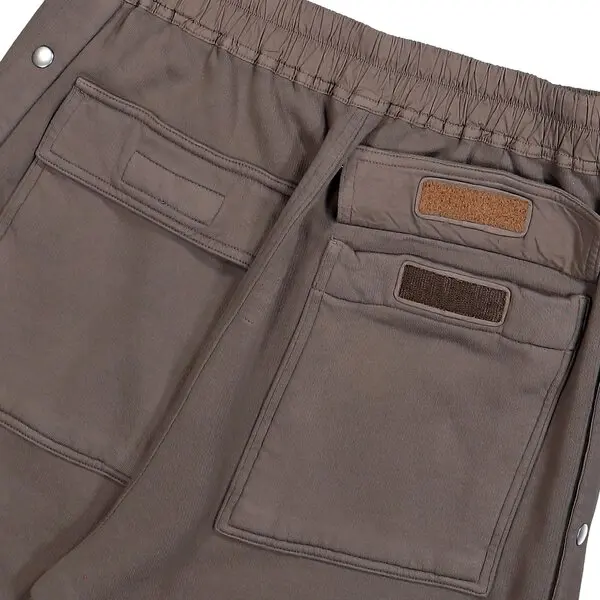 Rick Owens Drawstring Shorts With Button Detail - Black