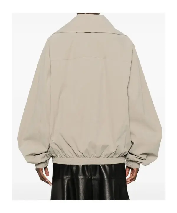 Balenciaga High Collar Zip Jacket - Beige