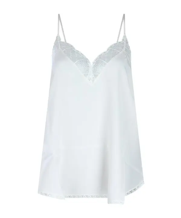 Zadig&Voltaire Lace Trim Sleeveless Top - No