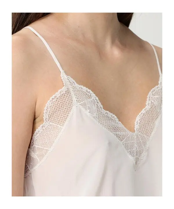 Zadig&Voltaire Lace Trim Sleeveless Top