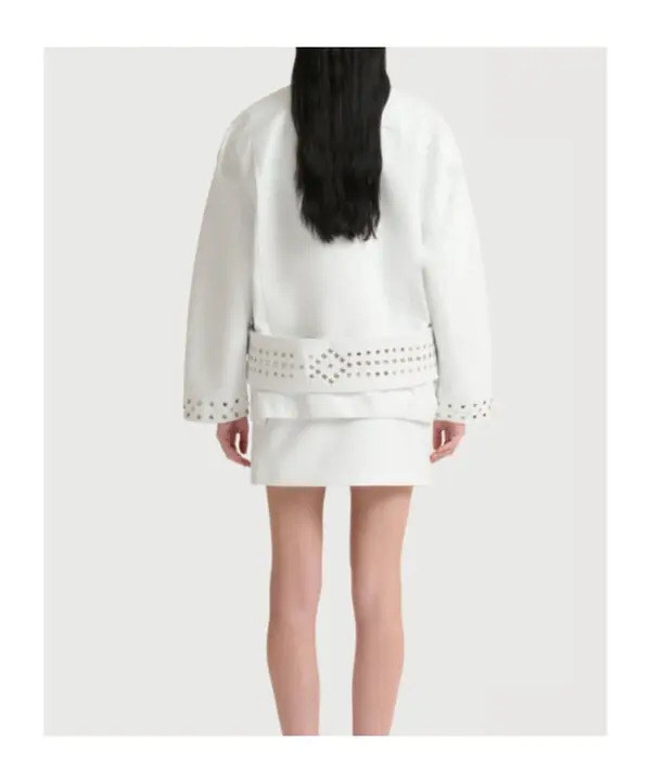 Marni Embellished Leather Mini Skirt