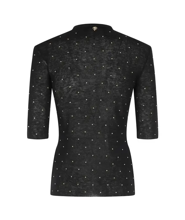 Rabanne Embellished Crewneck Top
