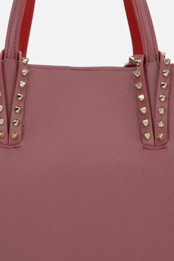 CHRISTIAN LOUBOUTIN Small Tote Bag With Stud Detailing - Brown