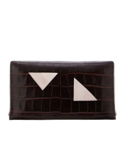 Attico Friday" Embossed Mini Handbag - Coffee