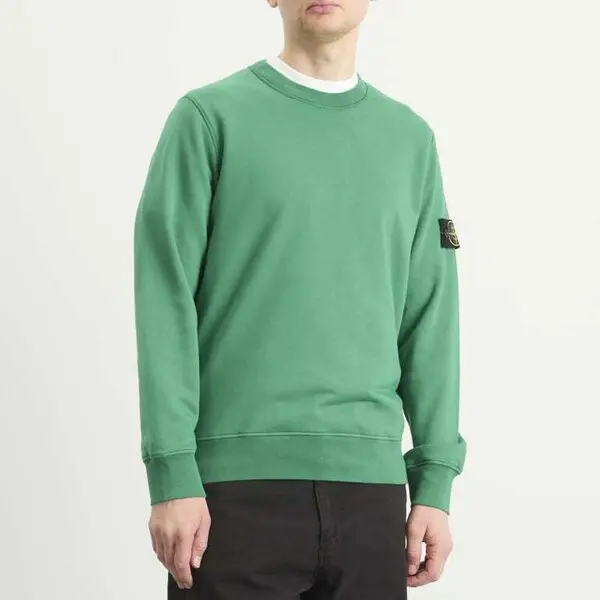 Stone Island Logo Patch Crewneck Sweatshirt - No