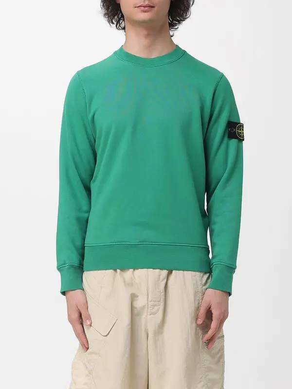 Stone Island Logo Patch Crewneck Sweatshirt - No