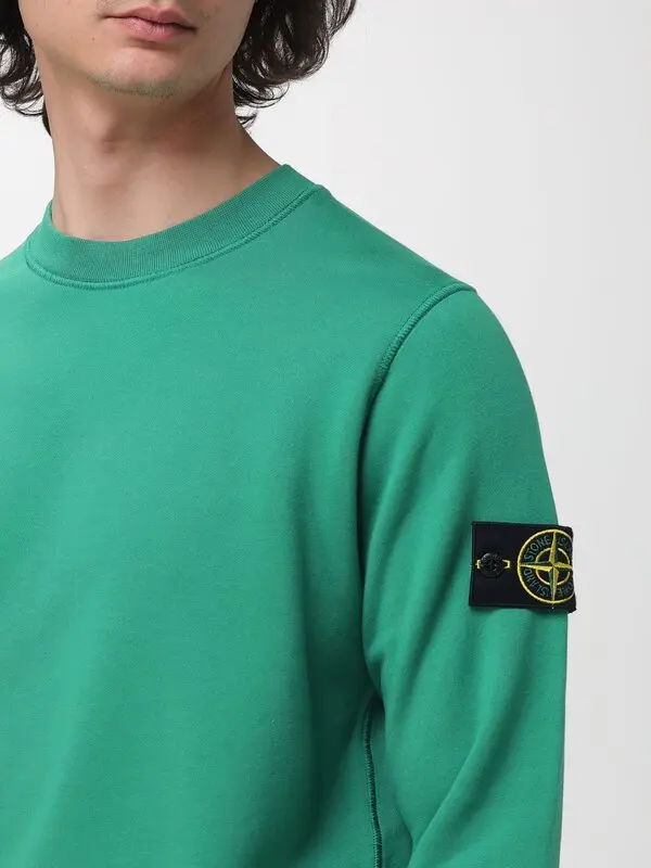 Stone Island Logo Patch Crewneck Sweatshirt - No