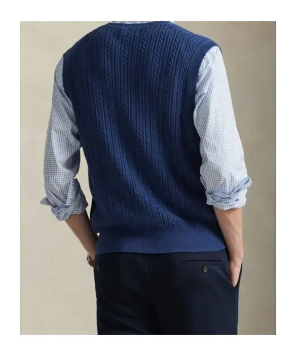 Polo Ralph Lauren Cable Knit Cotton V-neck Vest