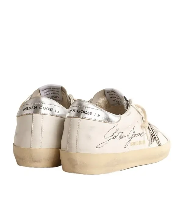 GOLDEN GOOSE Superstar Sneakers With Glitter And Swarovski Crystals - Nude