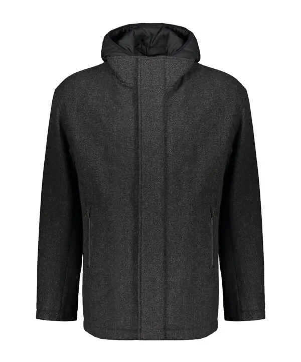 Herno Hooded Zip-up Coat