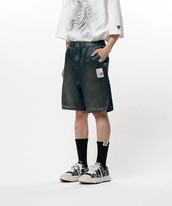 Mihara Yasuhiro Sun Faded Satin Shorts
