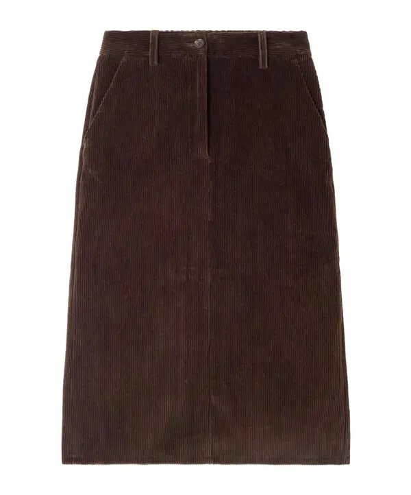 Bally Corduroy Midi Skirt