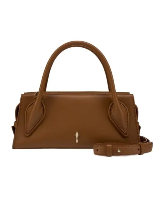CHRISTIAN LOUBOUTIN Top Handle Shoulder Bag - Brown