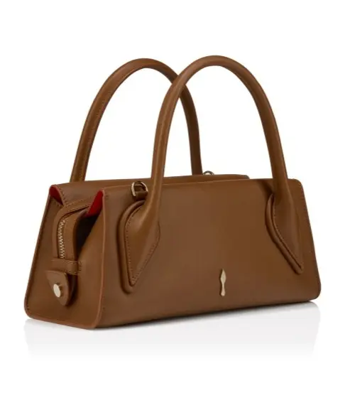 CHRISTIAN LOUBOUTIN Top Handle Shoulder Bag - Brown