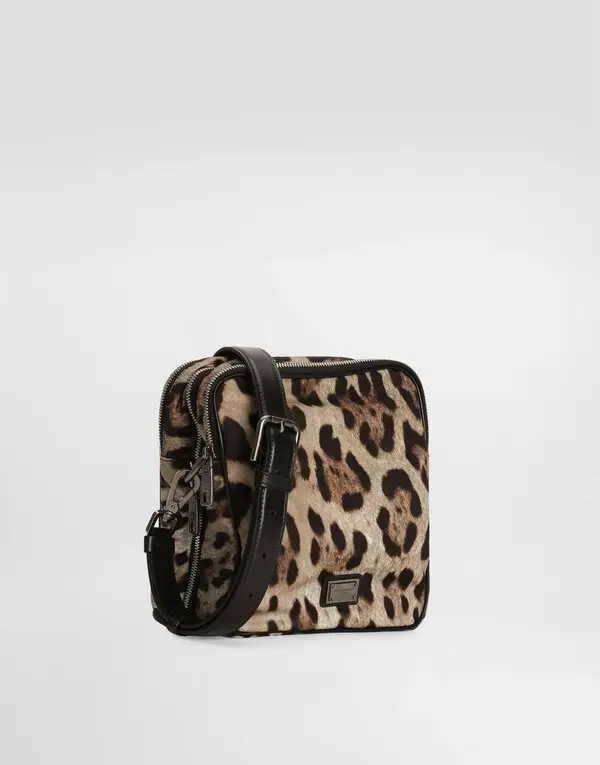 Dolce & Gabbana Leopard-print Convertible Bag - Black