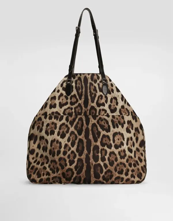 Dolce & Gabbana Leopard-print Convertible Bag - Black