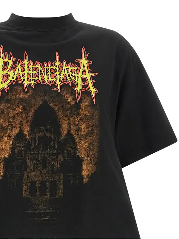 Balenciaga Train Graphic Print Layered T-shirt
