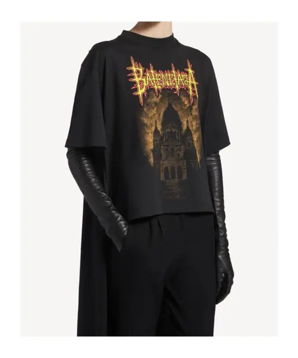 Balenciaga Train Graphic Print Layered T-shirt