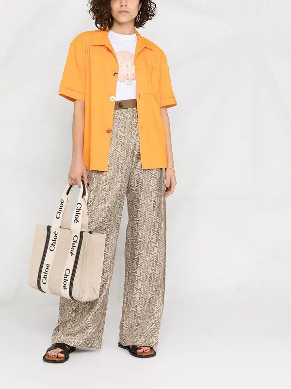 Chloé Woody Tote Bag - Nude
