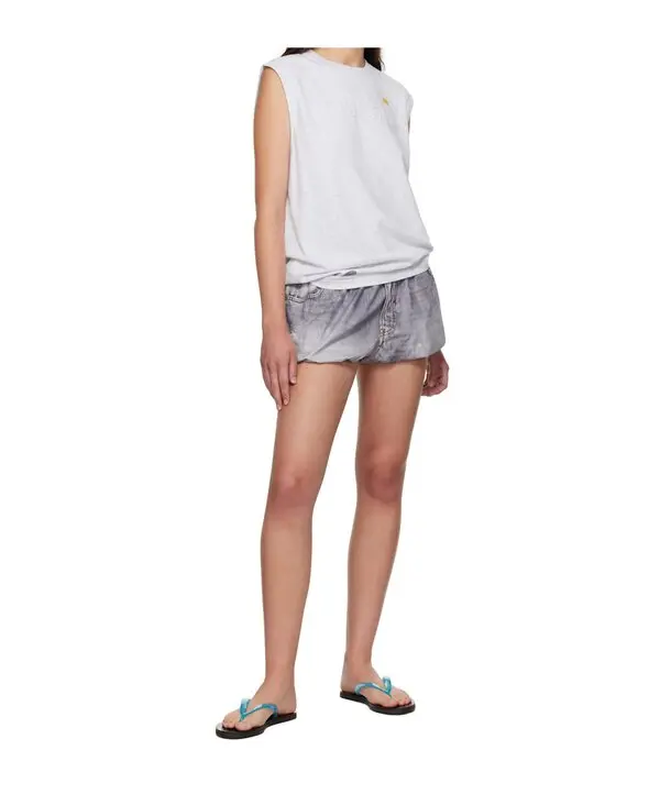 Acne Studios Printed Denim Shorts