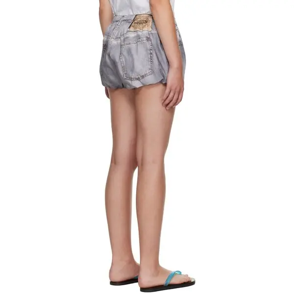 Acne Studios Printed Denim Shorts
