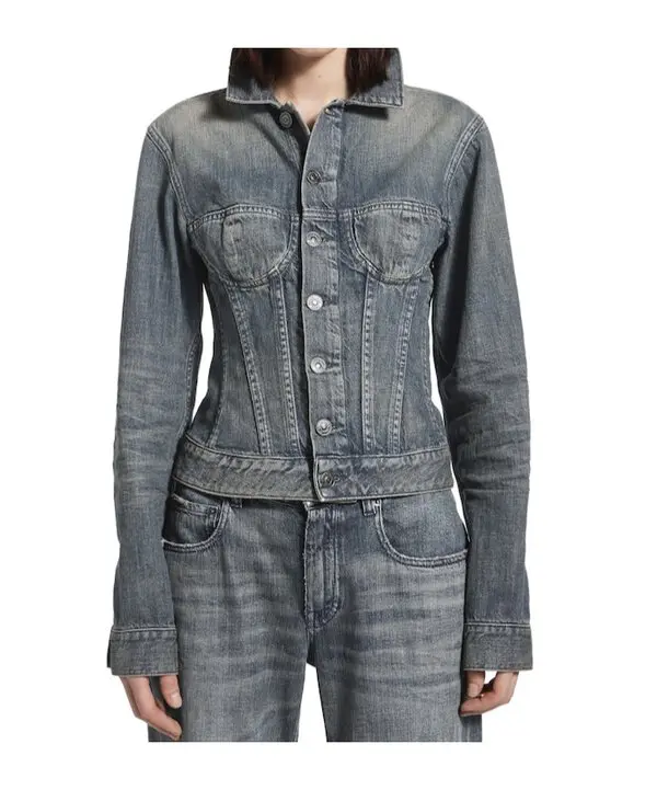 Balenciaga Corseted Denim Jacket