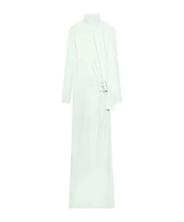 COURREGES Buckled Long Dress - Light Mint