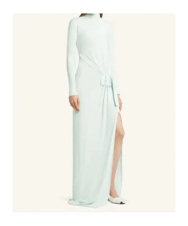COURREGES Buckled Long Dress - Light Mint