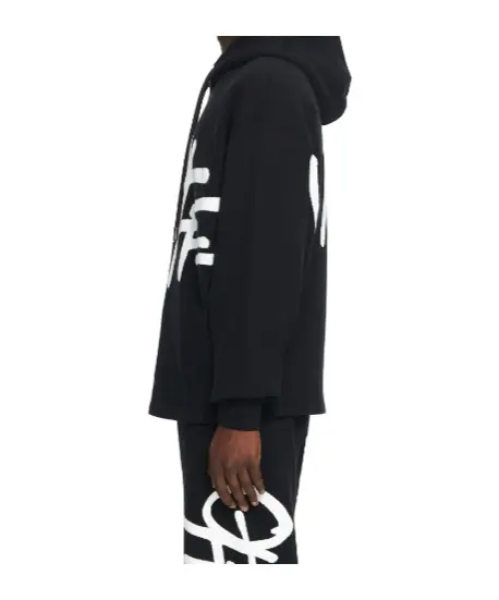Off-White Spray Logo Relaxed Hoodie - Black