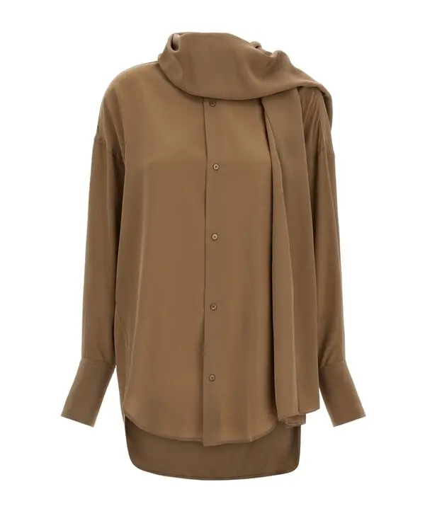 DARKPARK Georgia Scarf Detail Oversized Shirt