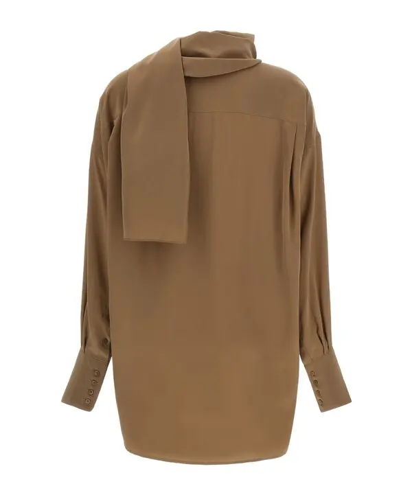 DARKPARK Georgia Scarf Detail Oversized Shirt