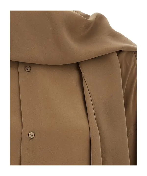 DARKPARK Georgia Scarf Detail Oversized Shirt
