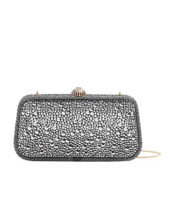 Valentino Garavani Carry Secrets Minaudiere With Rhinestones - Crystal Color
