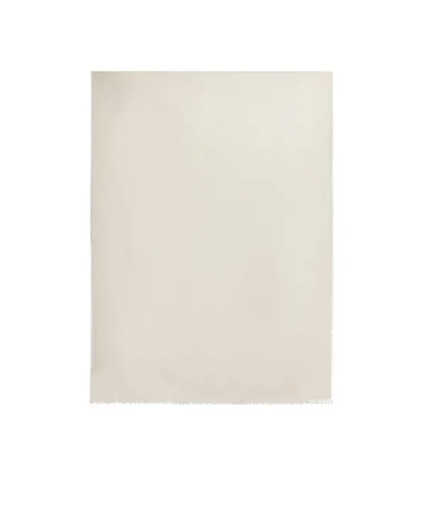 Max Mara Jacquard Logo Wool Scarf - White
