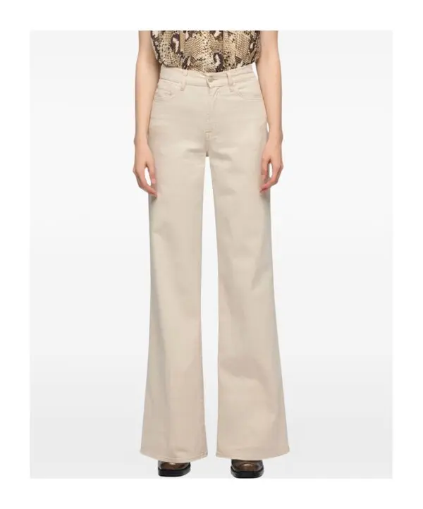7 For All Mankind Wide-leg Jeans - Light Brown