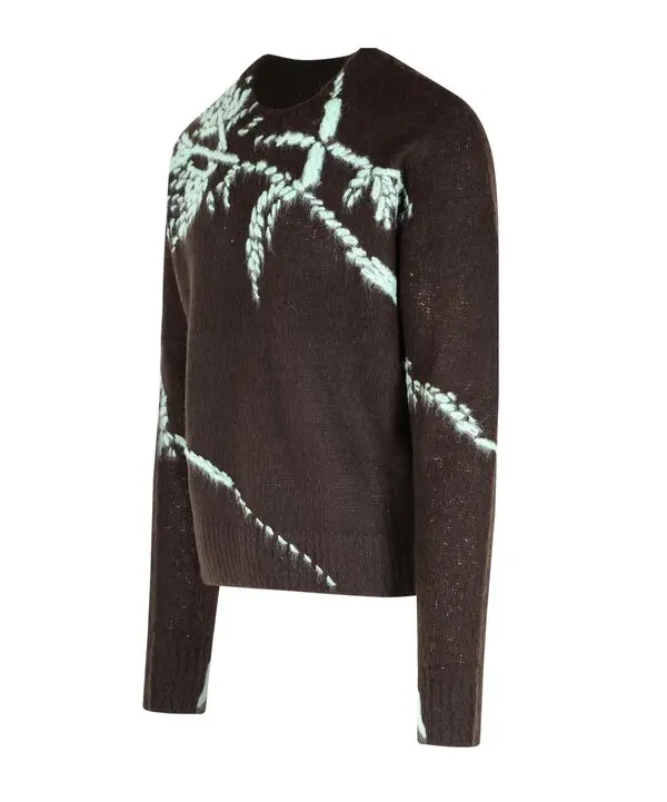 Dries Van Noten Long Sleeve Crewneck Jumper - Brown