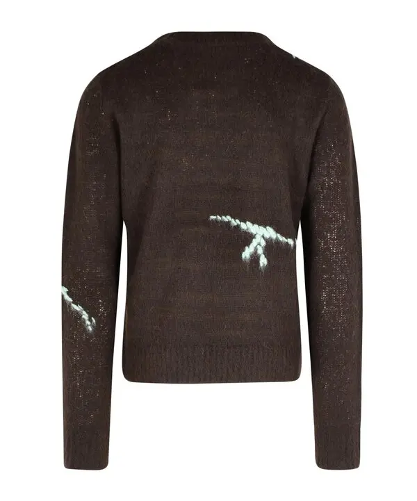 Dries Van Noten Long Sleeve Crewneck Jumper - Brown