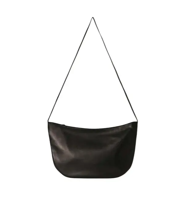 THE ROW Izzy Zip-up Crossbody Bag - Black