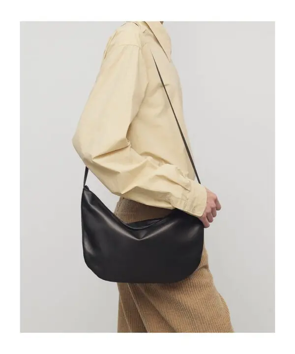 THE ROW Izzy Zip-up Crossbody Bag - Black