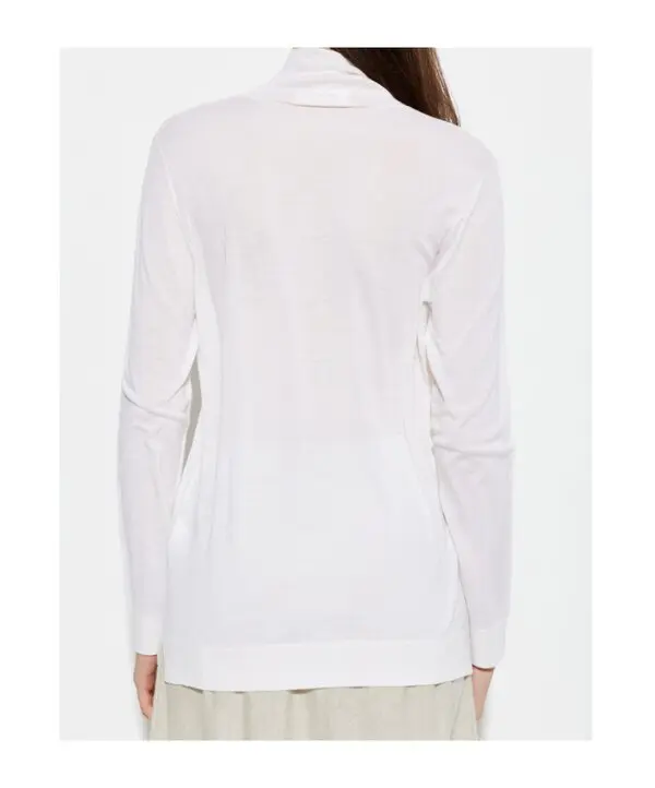 LISA YANG Danette Turtleneck Knitted Jumper - White