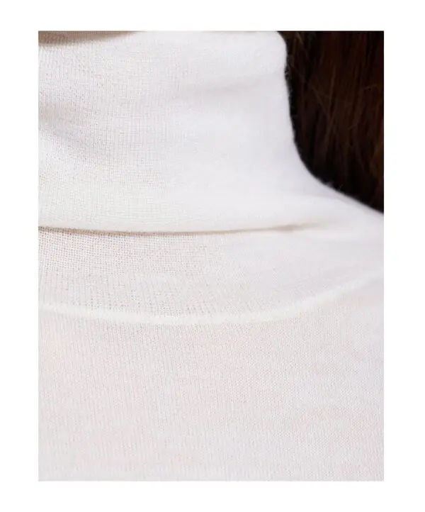 LISA YANG Danette Turtleneck Knitted Jumper - White