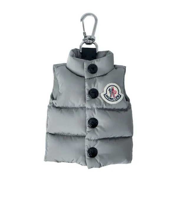 Moncler Gilet Keyring - Grey