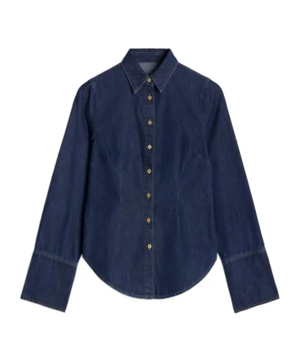 7 For All Mankind Button Shirt - Blue