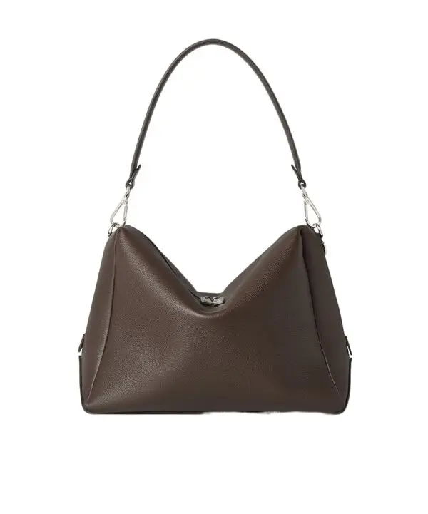 Fendi Lui Large Shoulder Bag - Dark Brown