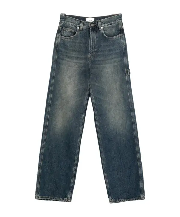 HAIKURE High-waist Cotton Jeans - Blue