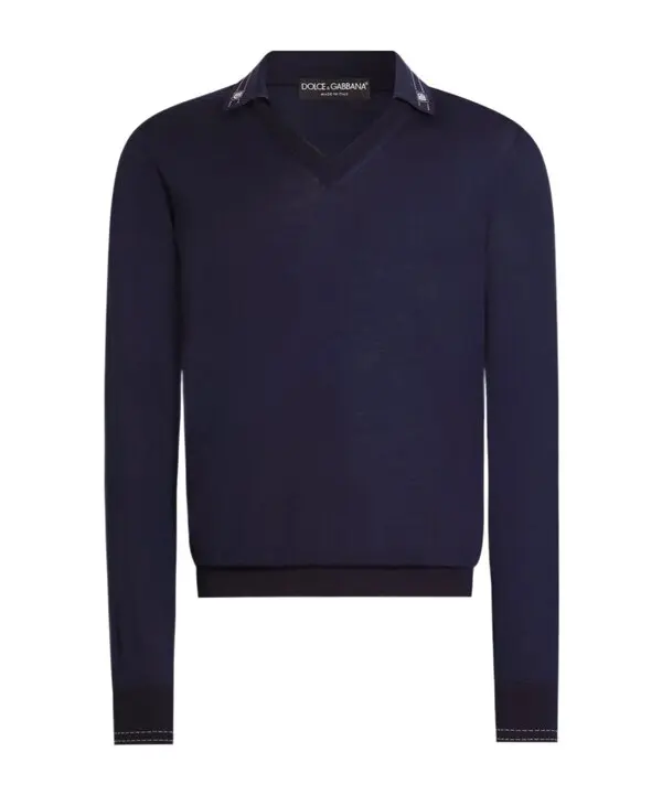 Dolce & Gabbana Long-sleeved Polo Shirt
