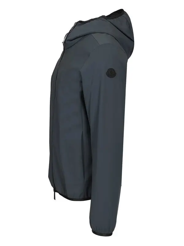 Moncler Zip-up Hooded Jacket - Grey