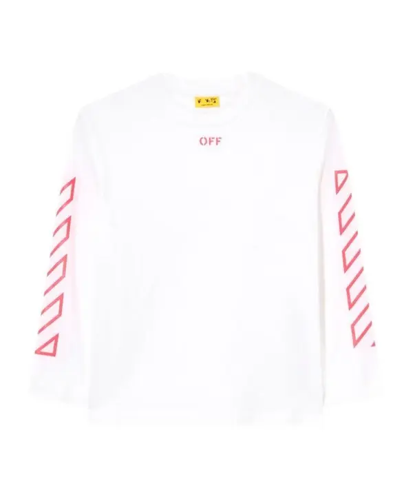 Off-White Diagonals Long-sleeve T-shirt - White