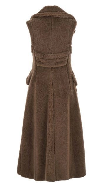 Max Mara Double-breasted Sleeveless Coat - Brown